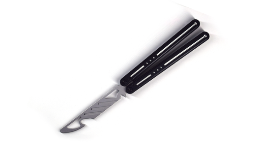 45$ Cheap Balisong - Purple Butterfly Knife Nabalis Lightning